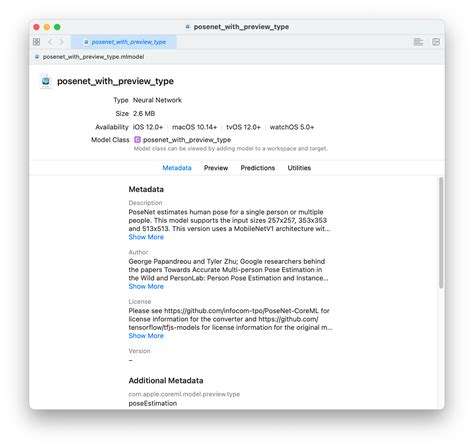 Xcode Model Preview Types