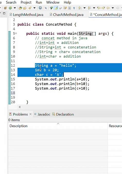 Concatenation In Java हिन्दी में Javaprogramming Javatutorial Java