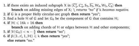 The Outline Of The Algorithm For The Proper Helly Circular Arc Download Scientific Diagram