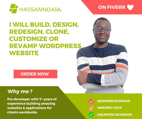 Design Redesign Clone Customize Or Revamp Wordpress Website By Ndam