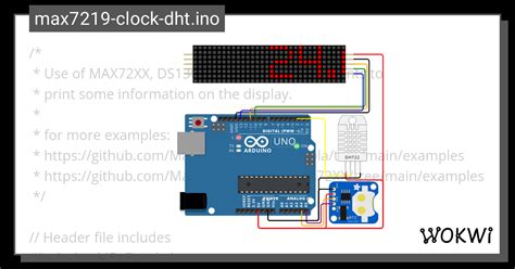 Max7219 Clock O Wokwi Esp32 Stm32 Arduino Simulator