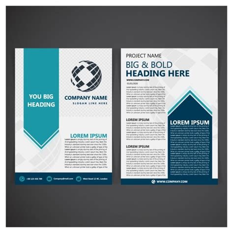 Free Vector Folder Template Design