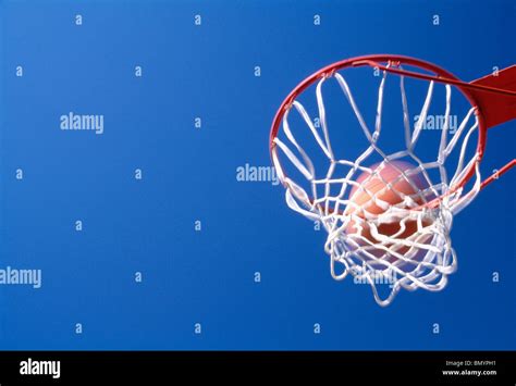 Basketball And Net Stock Photo Alamy