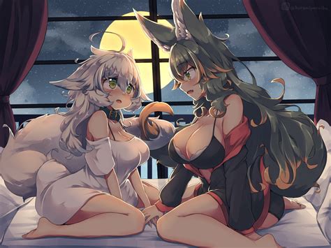 Kuromiya Raika And Shiromiya Asuka Original Drawn By Kuromiya Danbooru