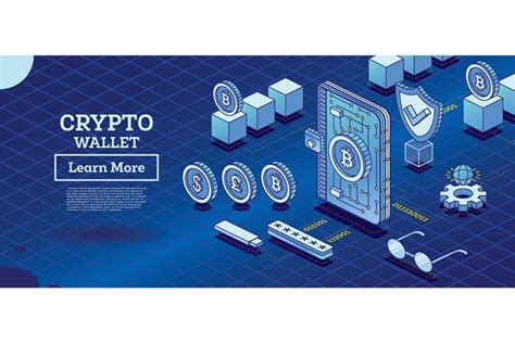 Isometric Crypto Wallet Connected To Blockchain 2558091