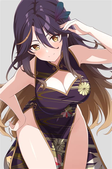 Rule 34 1girls Blush Boob Window Chinese Dress Cleavage Clothed