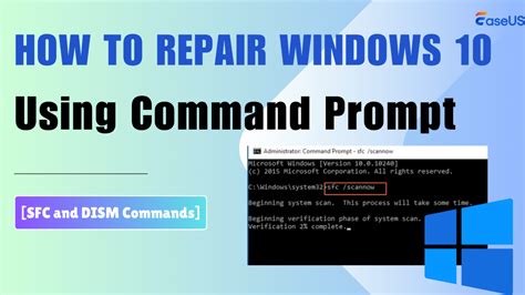How To Repair Windows 10 Using Command Prompt Sfc And Dism