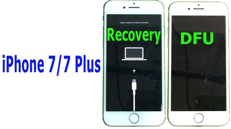 Iphone 7 How To Force Restart Enter Recovery Mode And Enter Dfu Mode