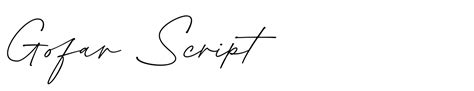Gofar Script Font Webfont And Desktop Myfonts