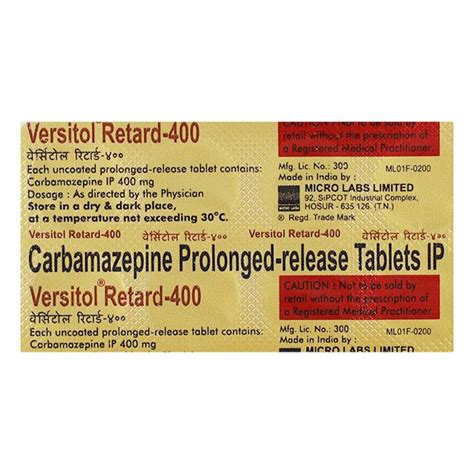Buy Versitol Retard 400mg Tablet 10s Online At Upto 25 Off Netmeds
