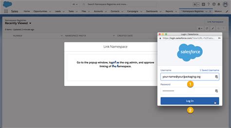 Register Your Packaging Orgs Namespace Salesforce Dx For Isvs