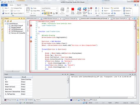 Debugging Modules In Powershell Studio 2012 Sapien Blog
