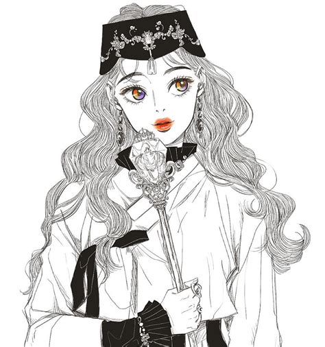 낙서그림일러스트black한복생활한복 그림 캐릭터 일러스트 패션 그림