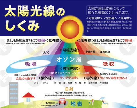 紫外線赤外線をカット 太陽光のしくみ編 貼りアップ株式会社