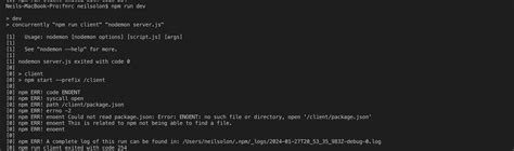 Reactjs Npm Err Syscall Open Npm Err Enoent Could Not Read Package Json Error Enoent No