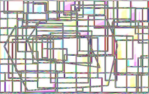 Psychedelic Abstract Rectangular Shapes Background Openclipart