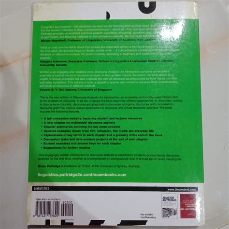 Discourse Analysis By Brian Paltridge Hobbies And Toys Books