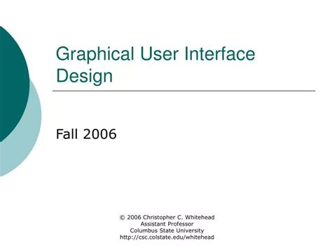 Ppt Graphical User Interface Design Powerpoint Presentation Free