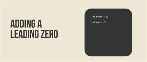 Adding A Leading Zero In 1 Line In Javascript Dev Community