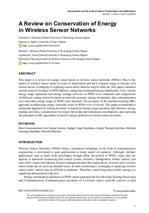 pdf energy conservation strategies in wsns