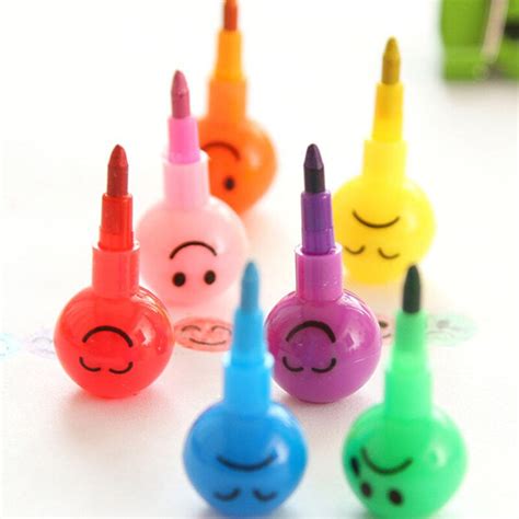 Sugar Coated Haw Cartoon Smiley Graffiti Pen 7 Col Grandado