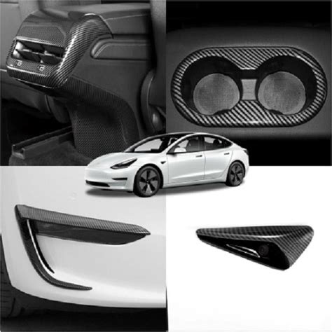 오토망고 크립톤 테슬라 모델3 튜닝 기어패널 윈도우스위치 카본 몰딩 커버 드레스업 용품 오토망고