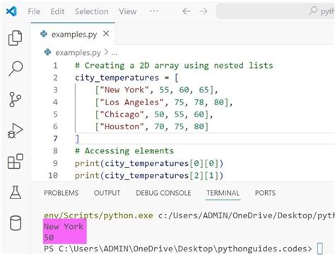 How To Create A 2d Array In Python