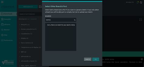How To Install A Wemos In The Arduino Create Editor Cloud Editor