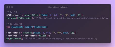 Mamy Christian On Linkedin Filter All Falsy Values In Php You Can User 𝗮𝗿𝗿𝗮𝘆𝗳𝗶𝗹𝘁𝗲𝗿