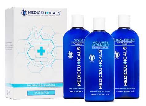 Mediceuticals Hair Repair Kit 3 Piece Box Set Born Hair Care Luxury