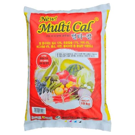 멀티칼 Nk 칼슘 석회 웃거름 추비 엔케이 비료 유니 김장배추 고추 텃밭 관주용 5kg 티몬