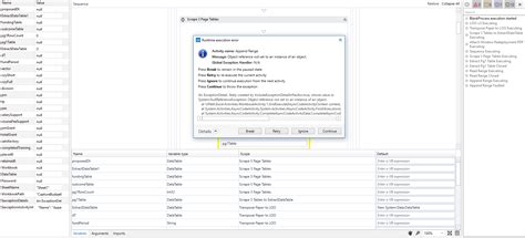 Object Reference Not Set To An Instance Of An Object For Append Range Help Uipath Community