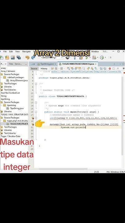 Array 2 Dimensi Youtube