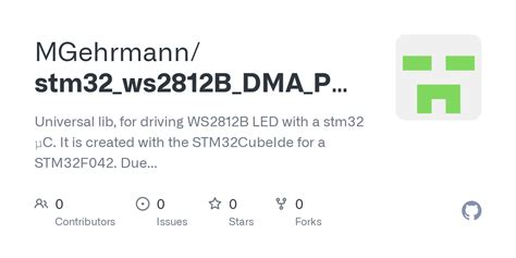 GitHub MGehrmann stm ws B DMA PWM Universal lib for driving WS B LED with a stm µC