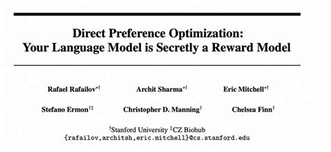 Dpo Direct Preference Optimization Llm的直接偏好优化 知乎