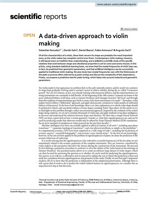 A Data Driven Approach To Violin Making Pdf Principal Component Analysis Normal Distribution