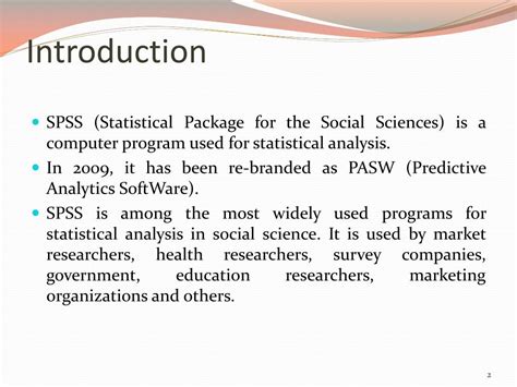 Ppt Spss Powerpoint Presentation Free Download Id6897093
