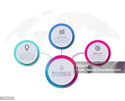 순환 연결 단계 인포그래픽 템플릿 3에 대한 스톡 벡터 아트 및 기타 이미지 3 개념 개발 Istock