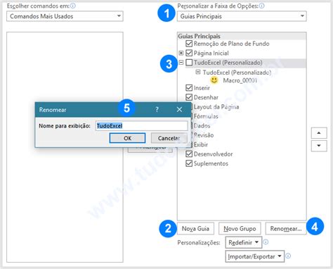 Adicionar Nova Guia Na Faixa De Opções Do Excel Tudo Excel