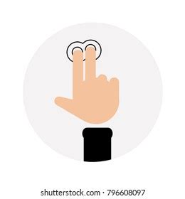 Click Hand Icon Pointer Stock Vector Royalty Free 796608097