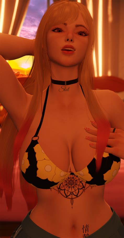 Rule 34 1girls 3d Bikini Blender Blender Eevee Blonde Hair Busty