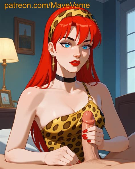 Rule 34 Ai Generated Blue Eyes Checker Cock Earrings Lipstick Marvel