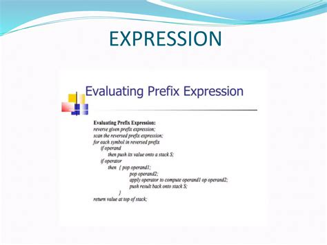 Evaluation Of Prefix Expression With Example Pptx Programming Languages Computing