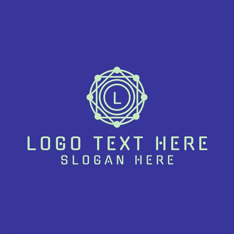 Tech Circuit Networking Logo Modern Digital And Cyber Lettermark Design