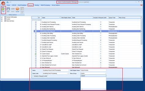configuring default queues and custom queues atlas systems