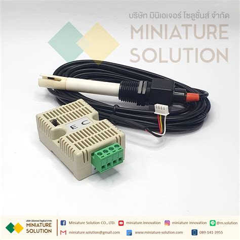 Ec Transmitter Analog 4 20ma Output With Module Modbus Analog 4 20ma เซ็นเซอร์วัดค่า Ec 0 4 400