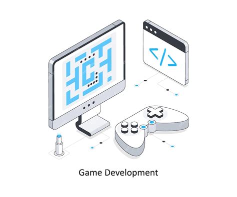 Premium Vector Game Development Isometric Stock Illustration Eps 10 File