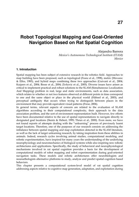 Pdf Robot Topological Mapping And Goal Oriented Navigation Based On