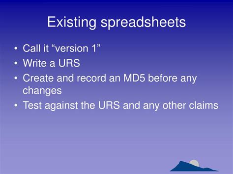 Ppt Validating Excel Based Spreadsheets Powerpoint Presentation Free