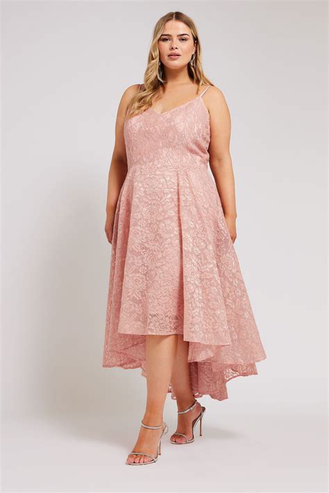 Pink Lace Dress Plus Size Dresses Images 2024